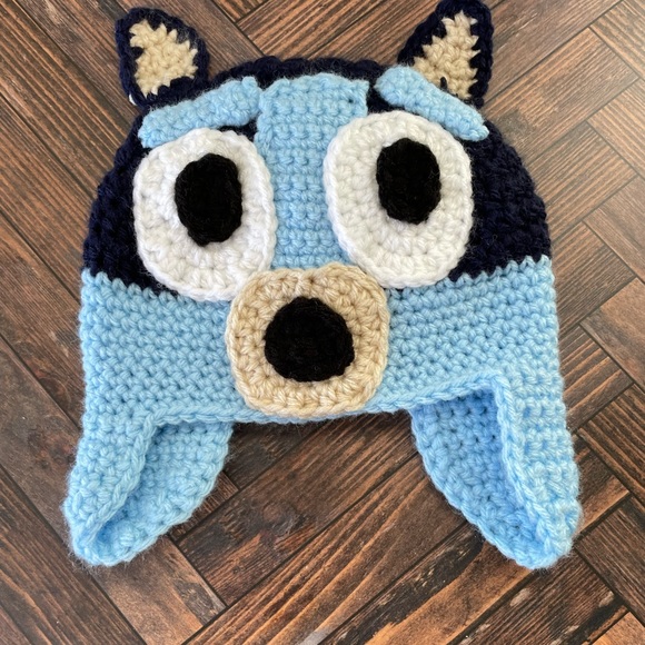 Handmade | Accessories | Bluey Handmade Crochet Hat Disney Inspired ...